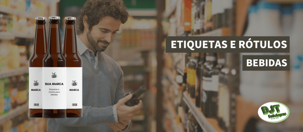Rótulos e Etiquetas adesivas para seguimento de bebidas - DJT Embalagens